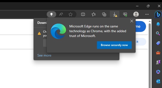 Microsoft Edge 被人发现将 Chrome 安装文件判定成「潜在有害应用」，不过应该是意外 - 掘金咖