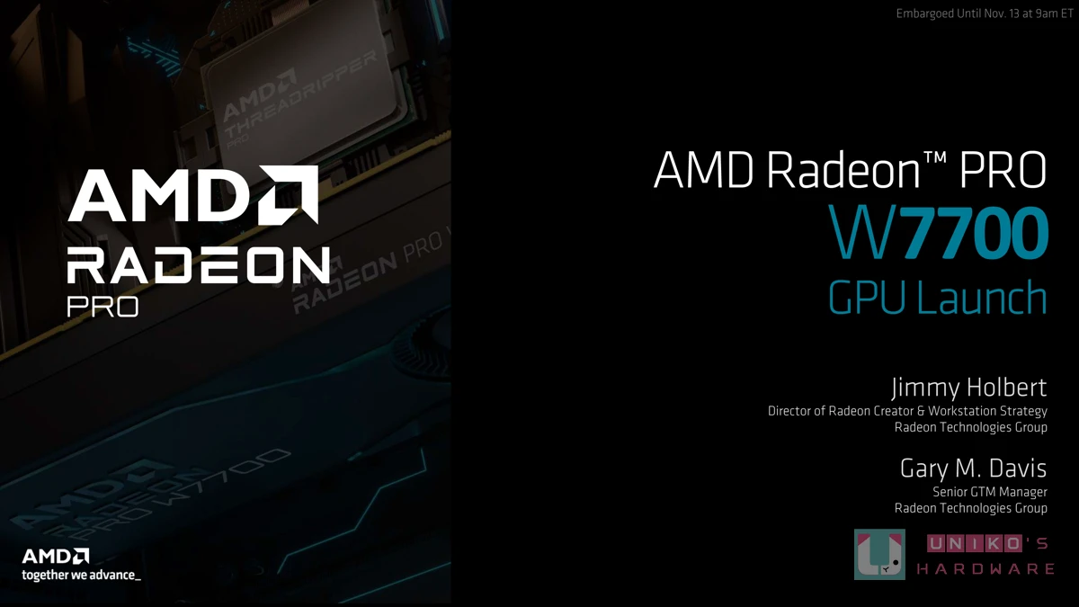 AMD Radeon PRO W7700 绘图卡规格解禁 - 掘金咖