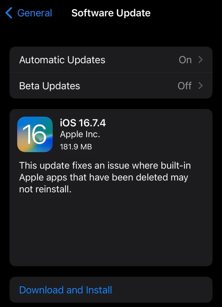 iOS / iPadOS 16.7.4发布：修复删除预装App后无法重新安装问题 - 掘金咖