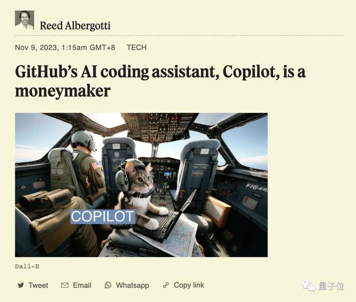 GitHub CEO表示：用户用过就离不开AI 助手Copilot，已成公司重要的摇钱树 - 掘金咖