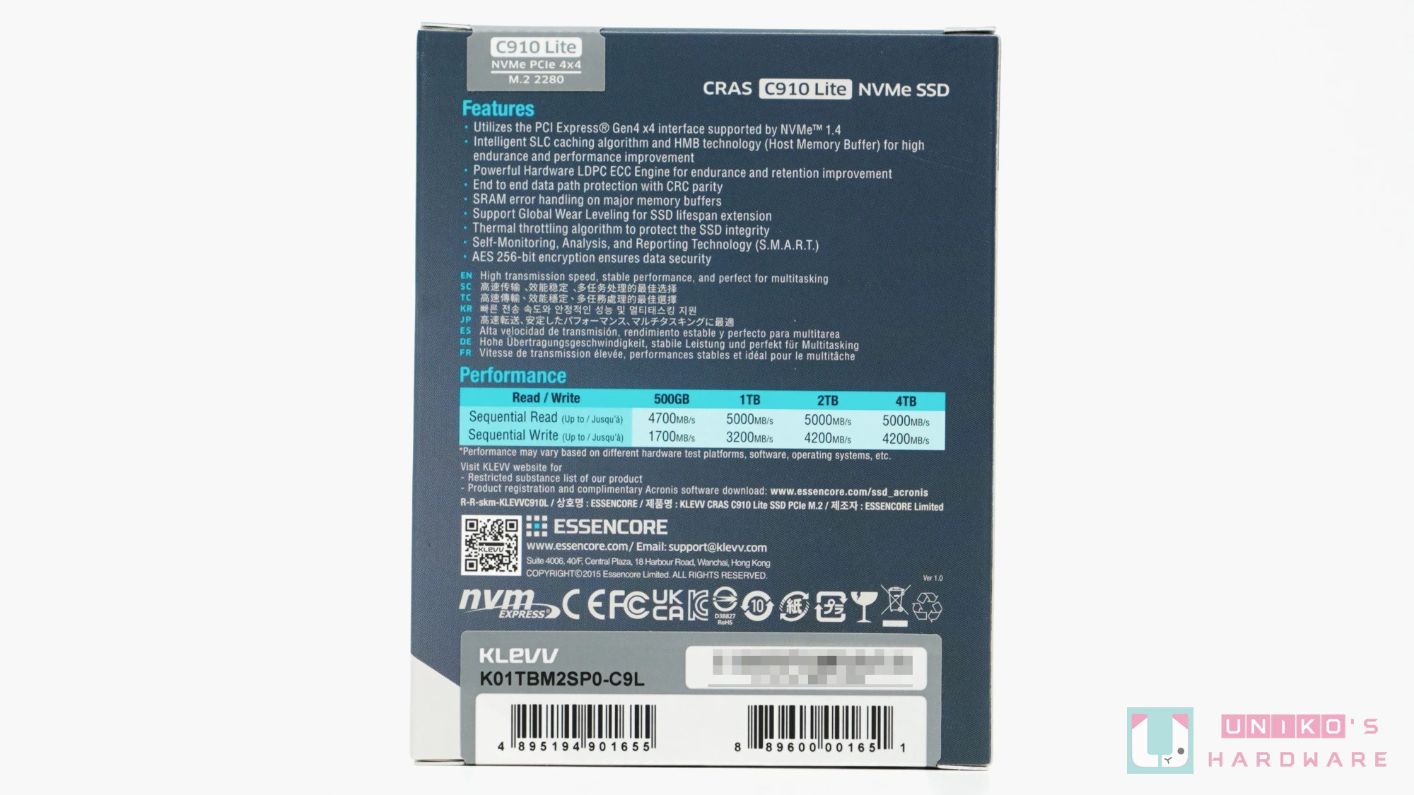 KLEVV CRAS C910 LITE M.2 NVMe PCIe Gen4x4 SSD 评测开箱 - 掘金咖