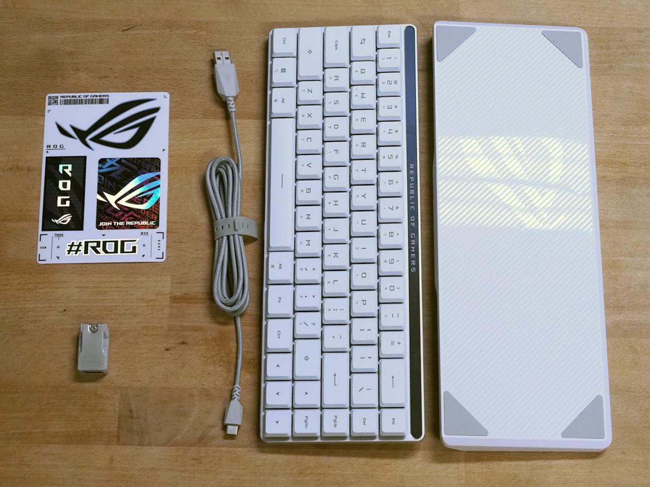 华硕ROG Falchion RX Low Profile矮红光轴65%无线电竞键盘评测，矮光轴纤薄流利兼具薄膜与机械式键盘特色 - 掘金咖