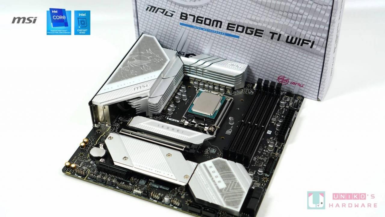 MSI MPG B760M EDGE TI WIFI 主板开箱评测 feat. Intel Core i5-14400 - 掘金咖