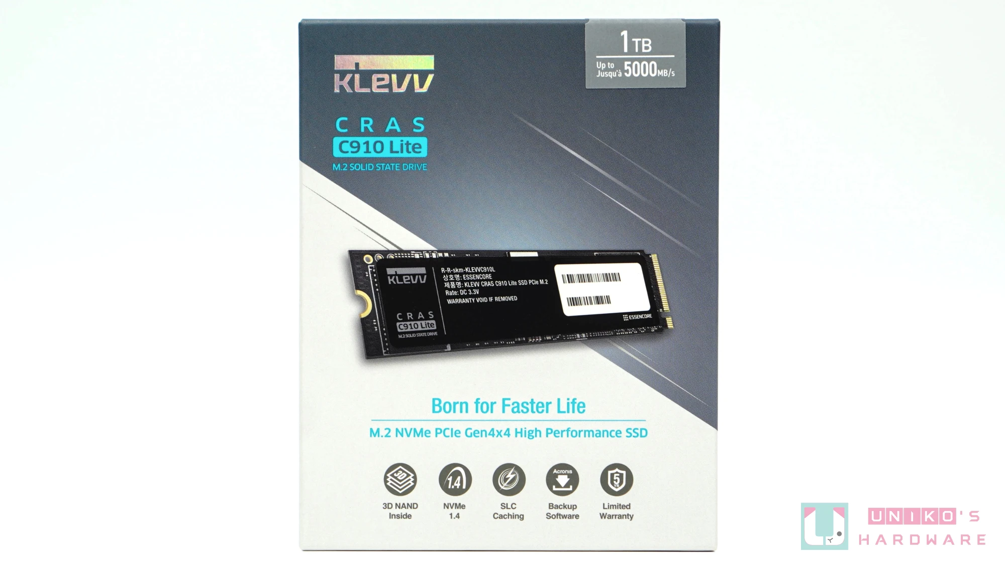 KLEVV CRAS C910 LITE M.2 NVMe PCIe Gen4x4 SSD 评测开箱 - 掘金咖