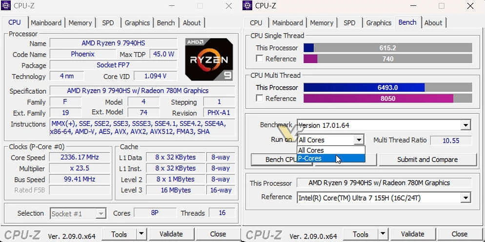 CPU-Z 2.09 新增支持 Intel Arrow Lake 和 AMD Hawk Point CPU - 掘金咖
