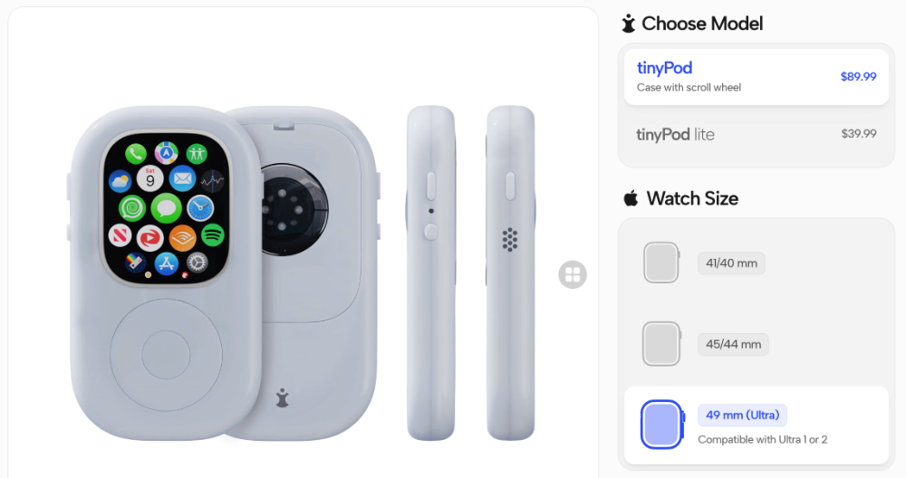 把 Apple Watch 变身 iPod（还能用滚轮触控！ ）的神奇配件 tinyPod 来了 - 掘金咖