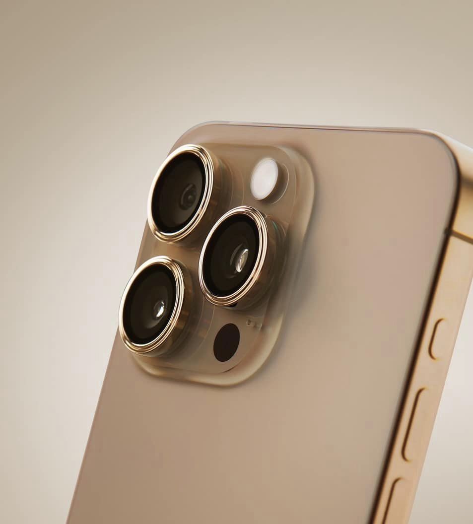 iPhone 16 Pro 金色已大致定调？imos 率先公布钛金色镜头贴实装照 - 掘金咖